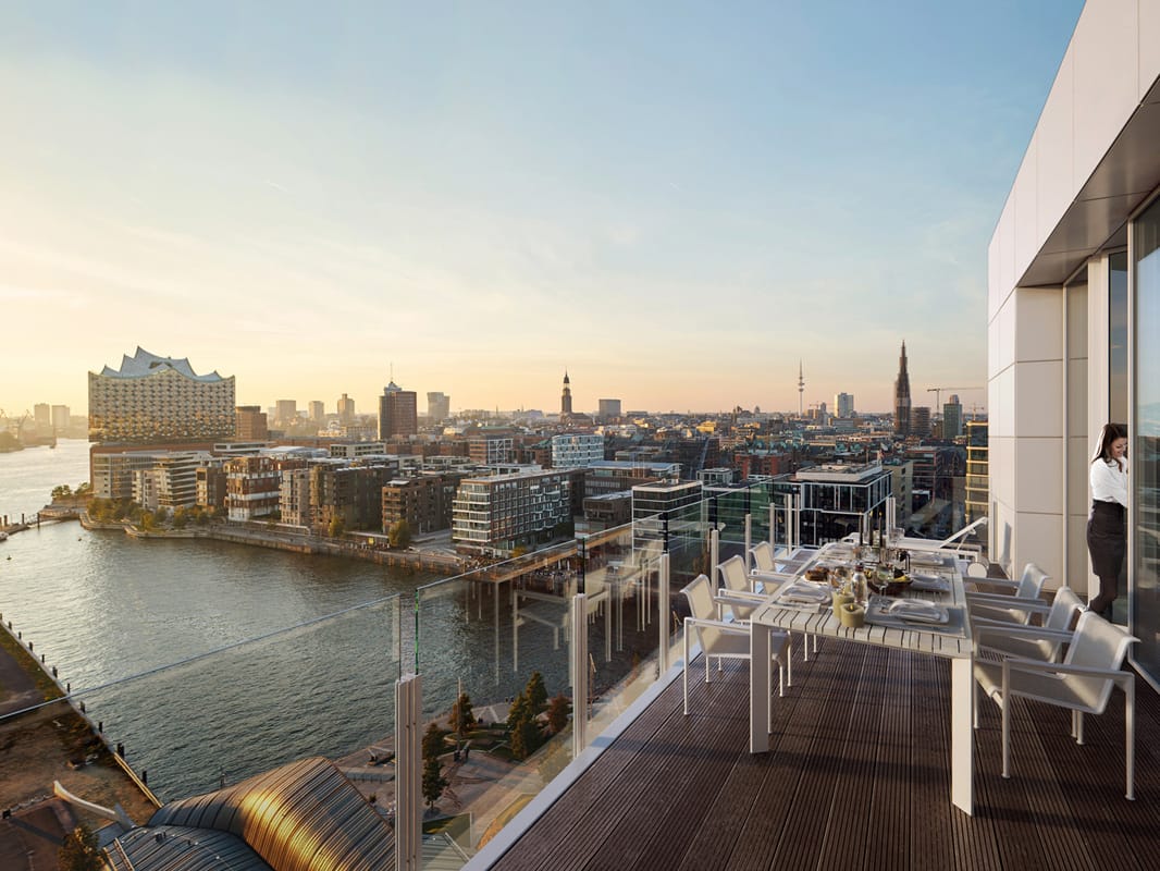 Richard Meier & Partners Hamburg Waterfront Karma Kullanım Binası ...